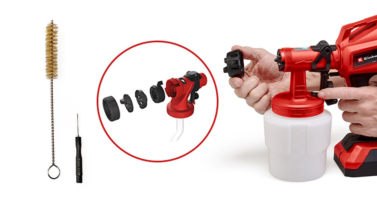 Practical accessories for paint sprayers | Einhell.at