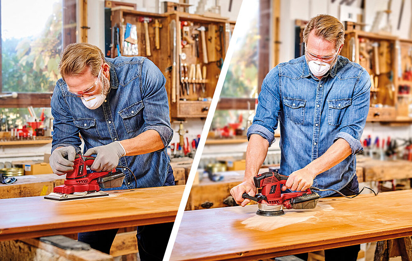 Orbital sander & Rotary sander simply explained | Einhell Blog