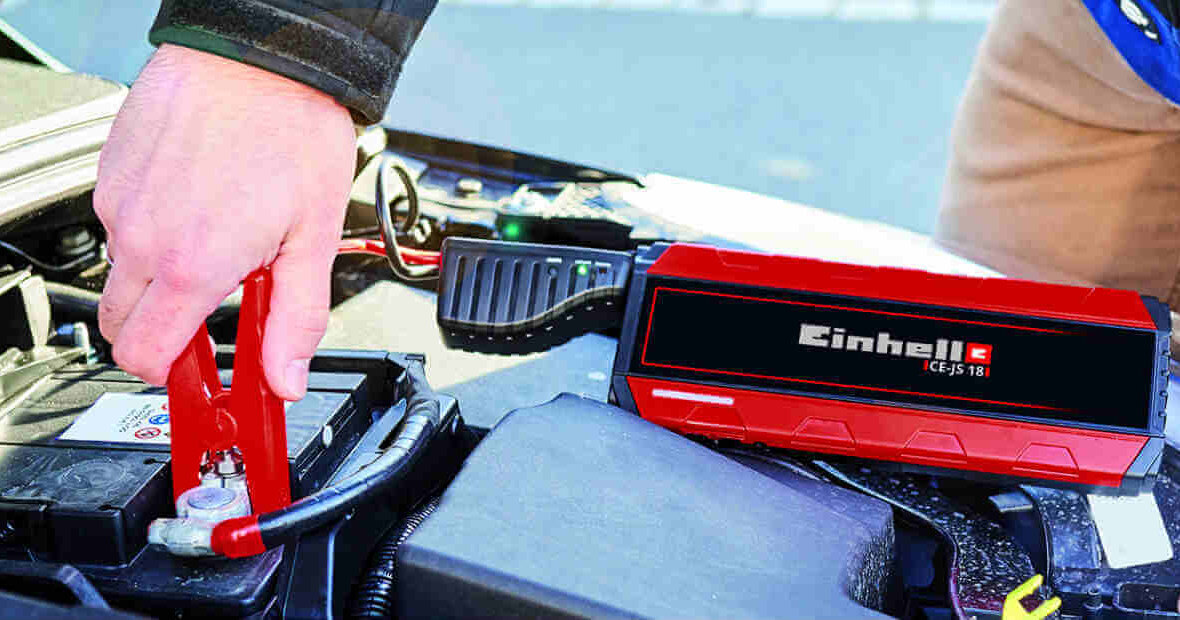 Battery empty? How to bridge your car properly | Einhell Blog
