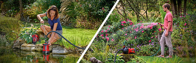 Buy cordless garden and submersible pumps | Einhell.at